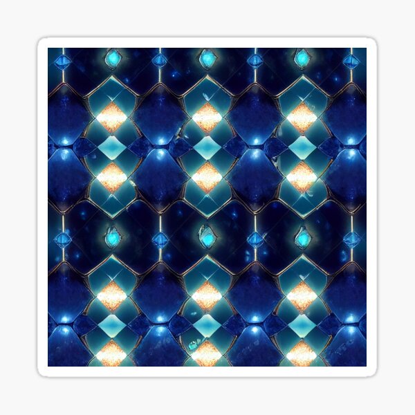 "Sapphire pattern" Sticker for Sale by etherElric | Redbubble