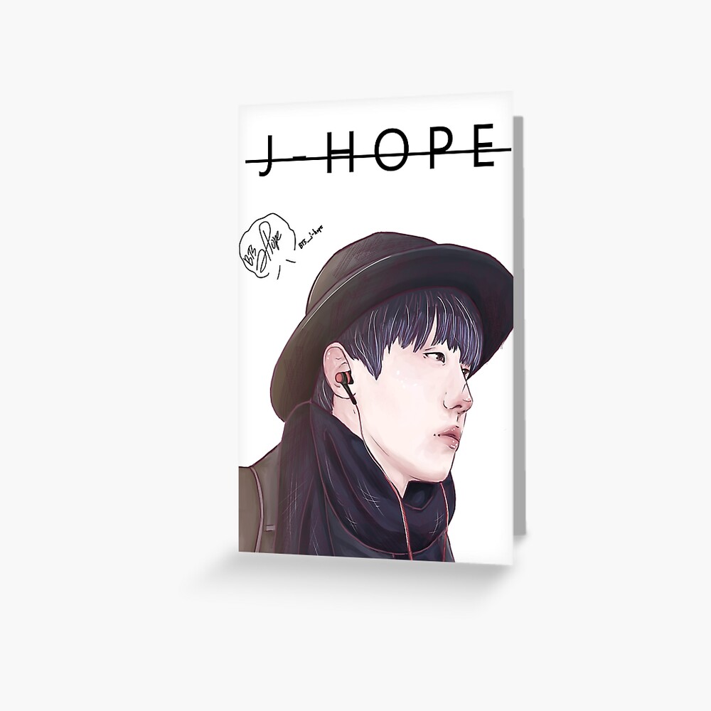 "J-Hope BTS Autograph Print" Greeting Card for Sale by tcddy | Redbubble