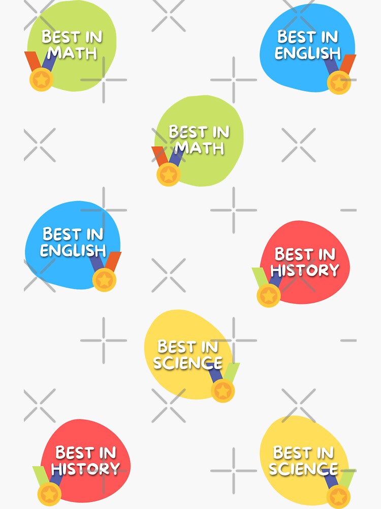 "SUBJECTS STICKERS AWARDS 2X | STUDENTS TEACHERS PARENTS SCHOOL ...