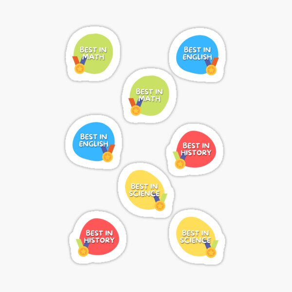 "SUBJECTS STICKERS AWARDS 2X | STUDENTS TEACHERS PARENTS SCHOOL ...