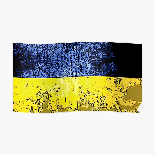 "Ukrainian flag" Poster for Sale by GRAFFICS-HOUSE | Redbubble