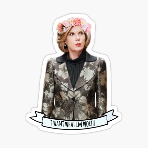 "Diane lockhart" Sticker by aluap106 | Redbubble