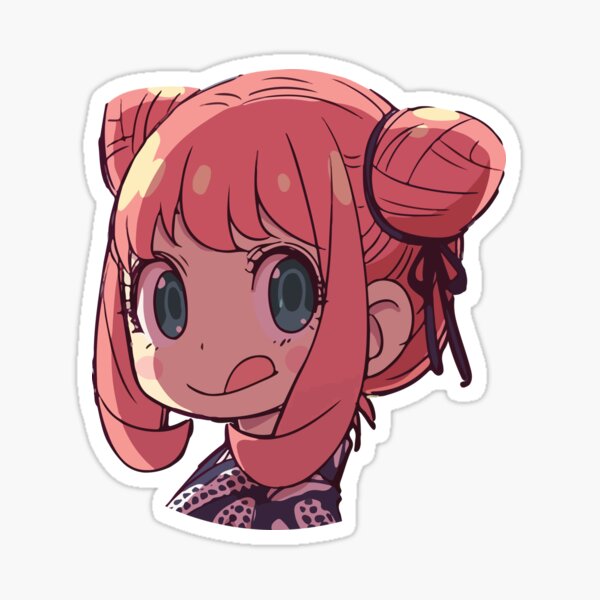 "anya smug face heh - spy x family " Sticker for Sale by aniscribbleart ...