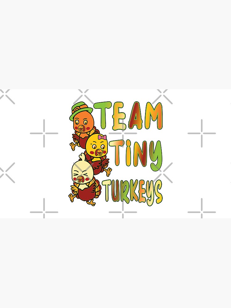 Gorro de pescador «Team Tiny Turkeys, lindo Día de Acción de Gracias ...
