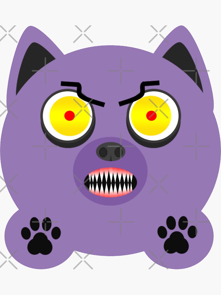 "Angry anime zombie dog" Sticker for Sale by HighScale | Redbubble