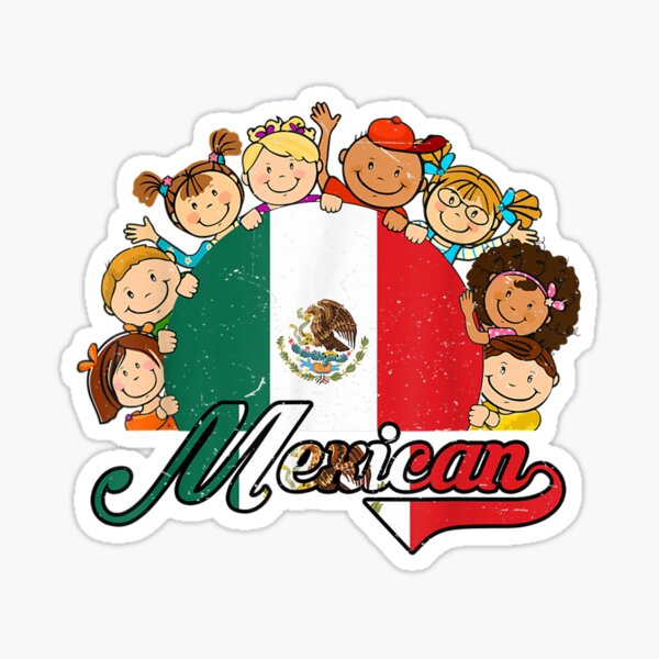 "Hispanic Heritage Month Mexico Pride Mexican Flag Kids" Sticker for ...