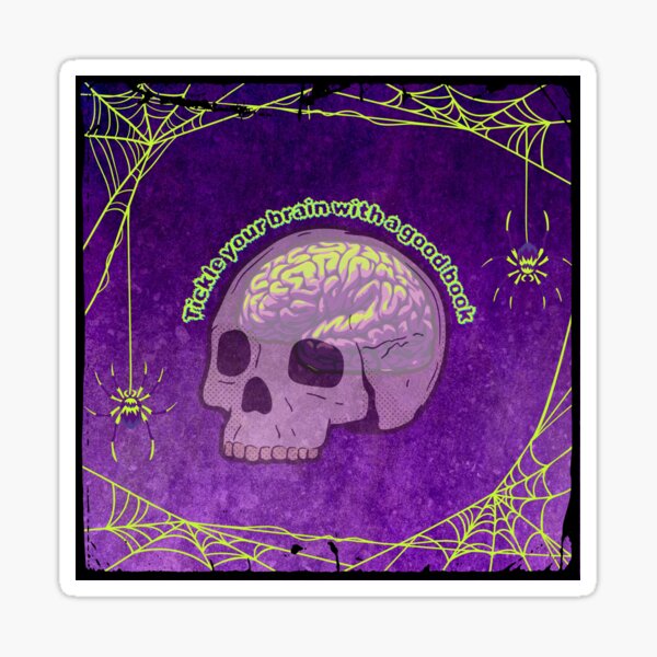 "Tickle Your Brain With a Good Book" Sticker for Sale by Cucubert ...