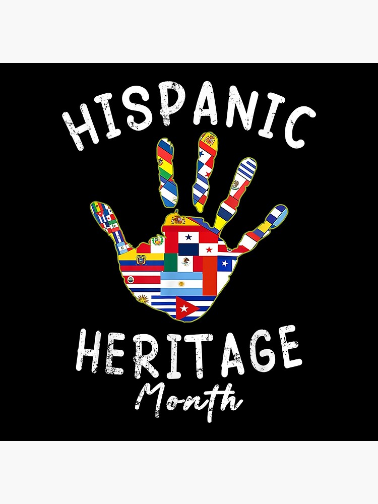 Póster «Mes de la herencia hispana Banderas de países latinos Nacional ...