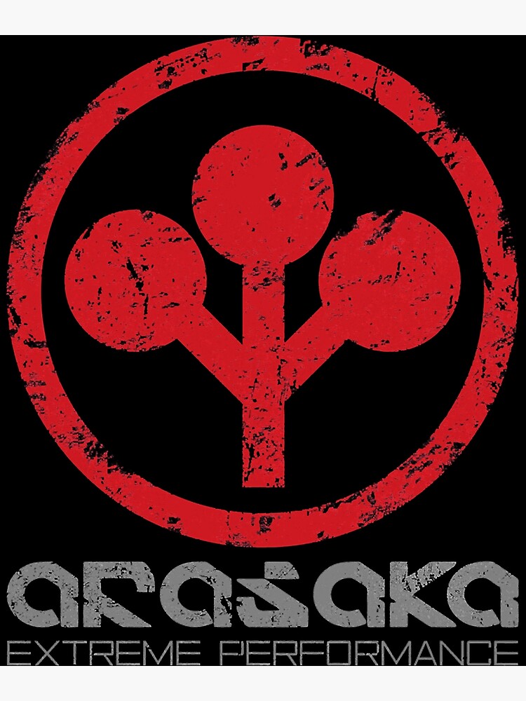 "Distressed Arasaka Corp Logo " Poster for Sale by margathorne | Redbubble