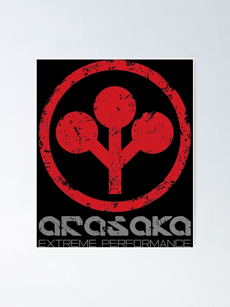 "Distressed Arasaka Corp Logo " Poster for Sale by margathorne | Redbubble