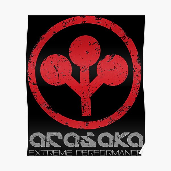 "Distressed Arasaka Corp Logo " Poster for Sale by margathorne | Redbubble