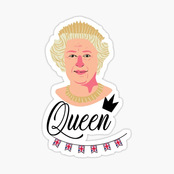 "memorable gift - Queen Elizabeth " Sticker for Sale by JD-Creations ...