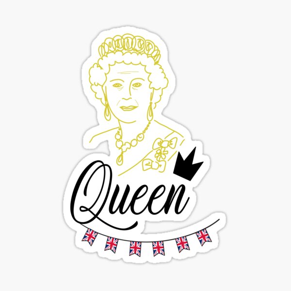 "memorable gift - Queen Elizabeth " Sticker for Sale by JD-Creations ...