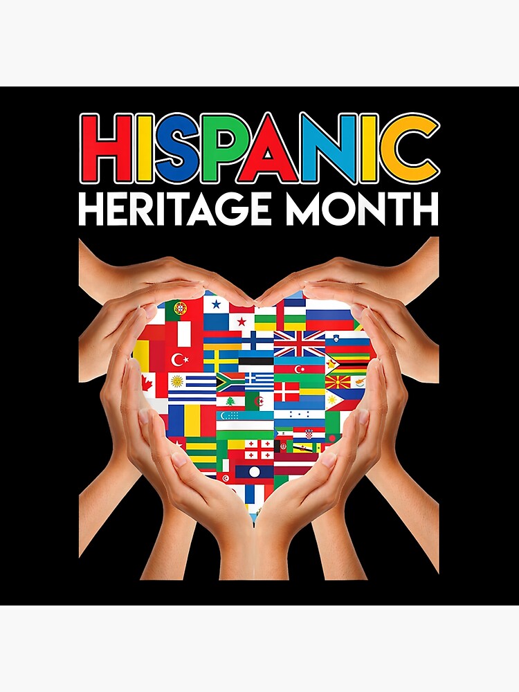 Póster «Mes de la Herencia Hispana Todos los países Corazón Manos» de ...