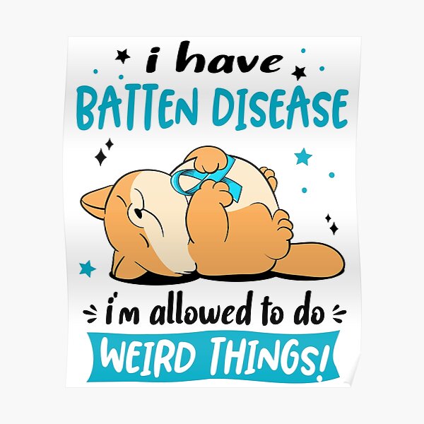 Póster «Conciencia de la enfermedad de Batten Es gracioso, tengo la ...