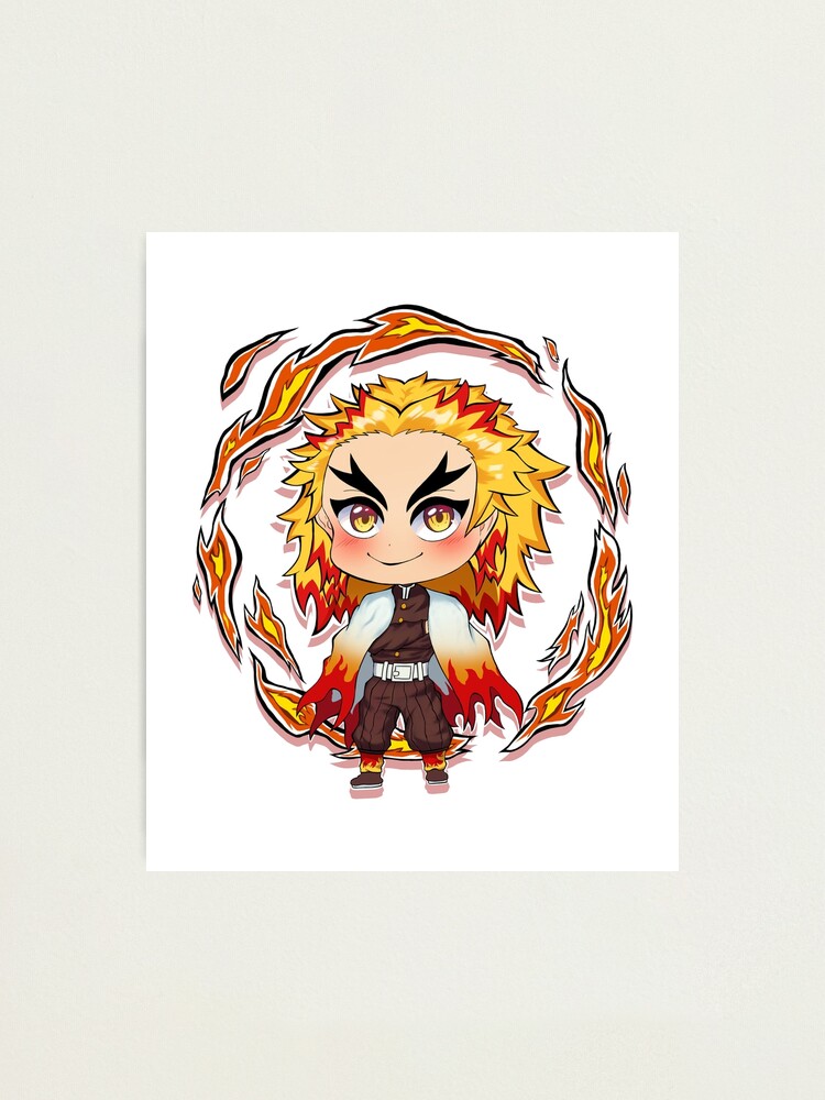 "kimetsu no yaiba kyojuro rengoku funny" Photographic Print for Sale by ...