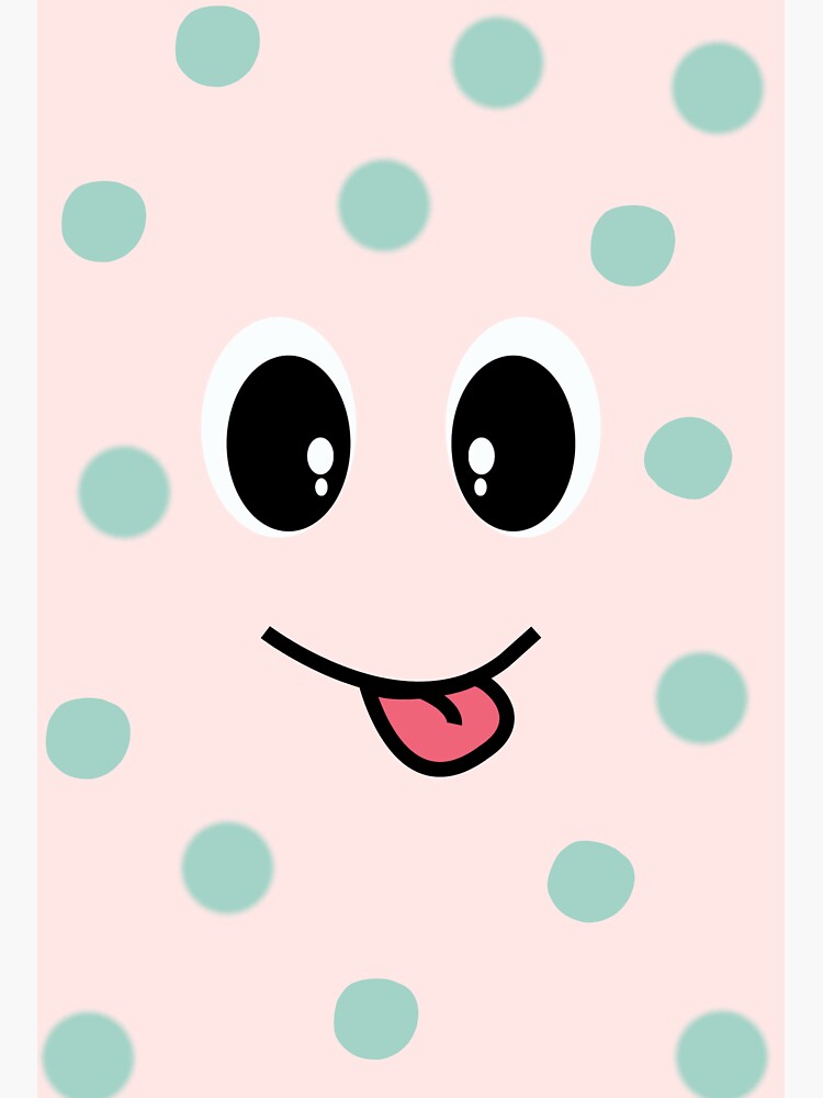 "Polka-Dot Smiley Face" Sticker for Sale by AuroraArtistry | Redbubble