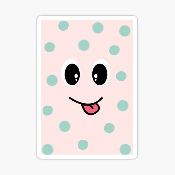 "Polka-Dot Smiley Face" Sticker for Sale by AuroraArtistry | Redbubble