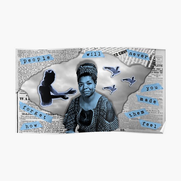 "Maya Angelou Quote Collage" Poster for Sale by dingdongus | Redbubble