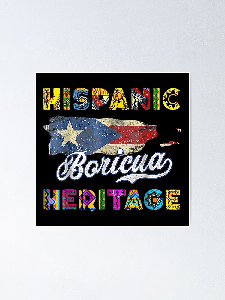 Póster «Idea de diseño de regalo del mes de la herencia hispana de ...