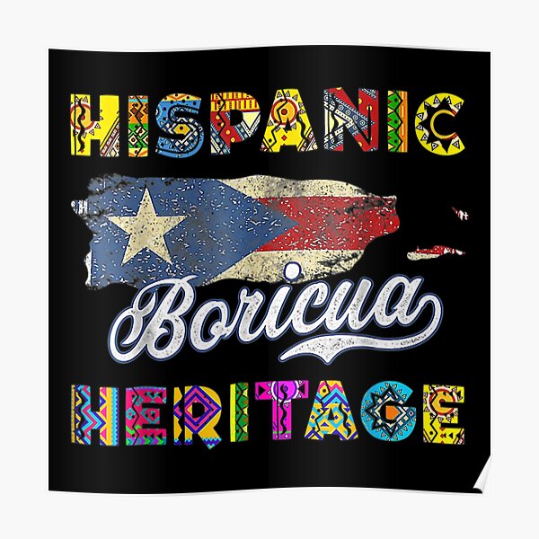 Póster «Idea de diseño de regalo del mes de la herencia hispana de ...