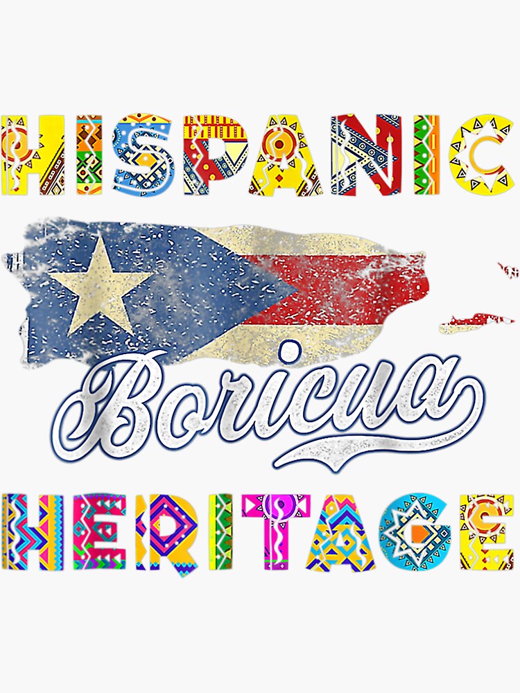 Pegatina «Idea de diseño de regalo del mes de la herencia hispana de ...