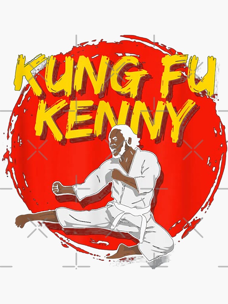 "Kung Fu Ken.ny" Sticker for Sale by ShereeTratt | Redbubble