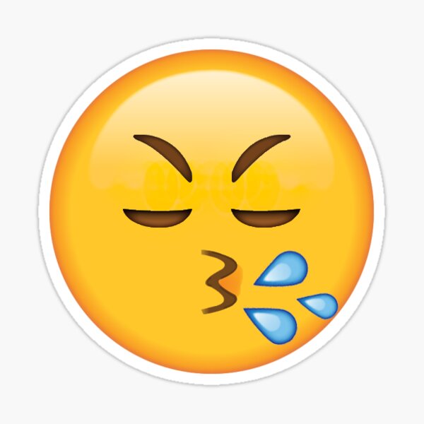 "Pfft... Nope Secret Emoji | funny internet meme" Sticker for Sale by ...