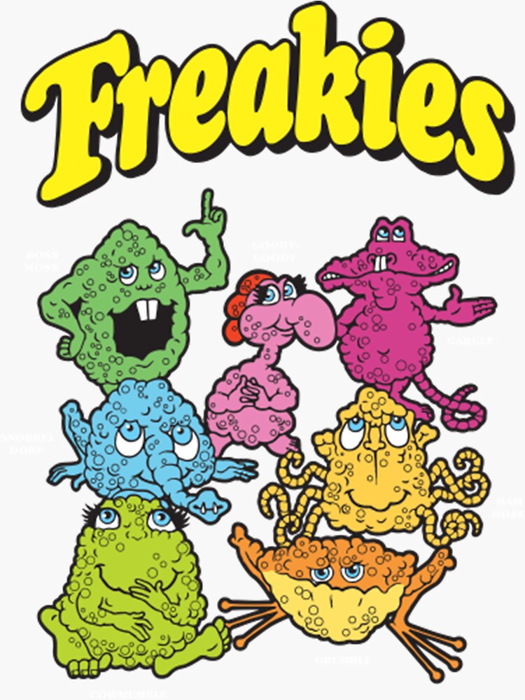 "Freakies Cereal Dark " Sticker for Sale by HelenHahn | Redbubble