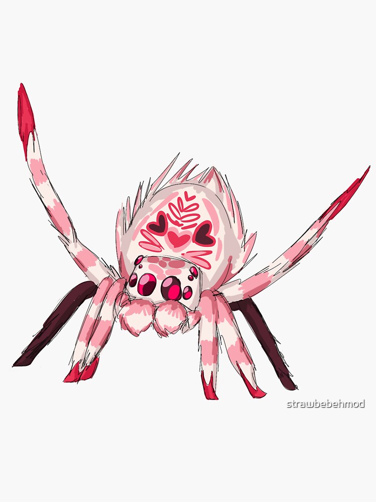 "Peacock jumping spider angel dust" Sticker for Sale by strawbebehmod ...