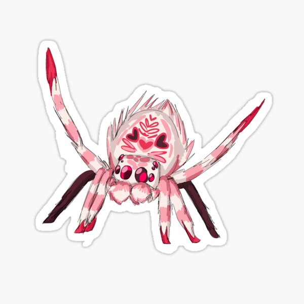 "Peacock jumping spider angel dust" Sticker for Sale by strawbebehmod ...