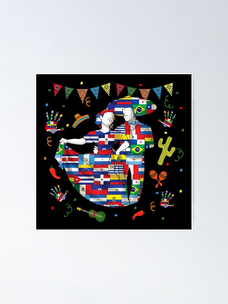 Póster «Decoraciones del Mes de la Herencia Hispana Orgullo Latino ...
