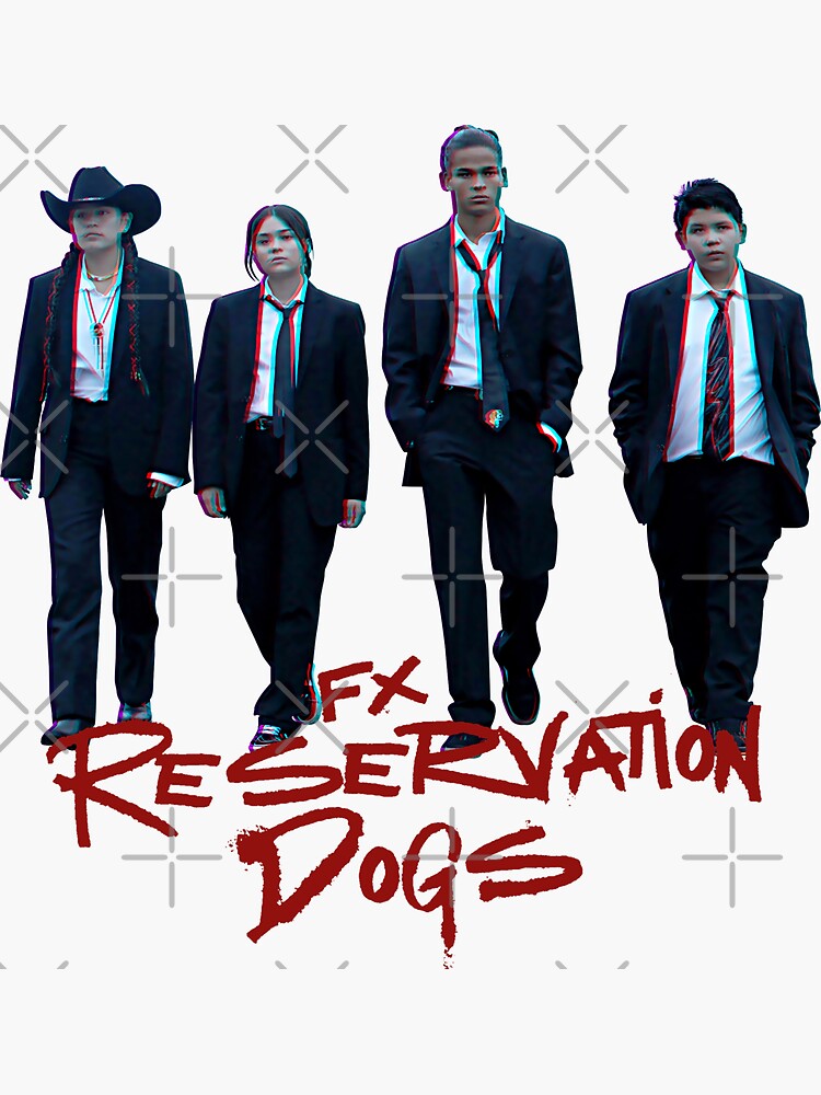 "cheese reservation dogs" Sticker for Sale by artroom1985 | Redbubble