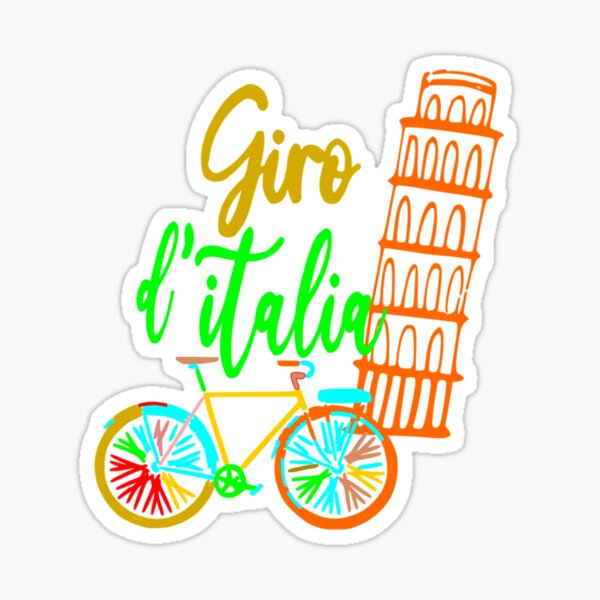 "Giro Italia- cycling " Sticker for Sale by IsabelNewton | Redbubble