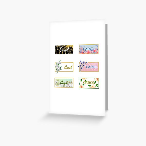 "Carol name sticker for hydro flask, name sticker image, sticker pack ...