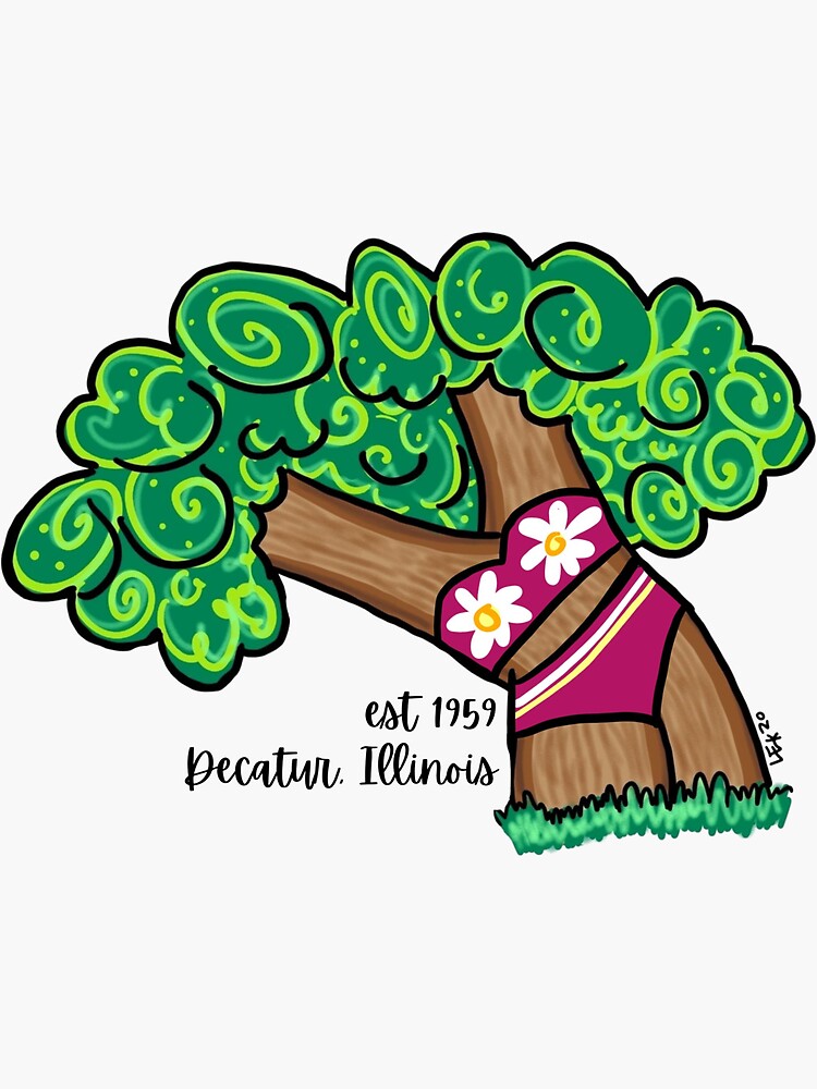 "Bikini Tree in Flower Suit" Sticker for Sale by 217ladysmith | Redbubble