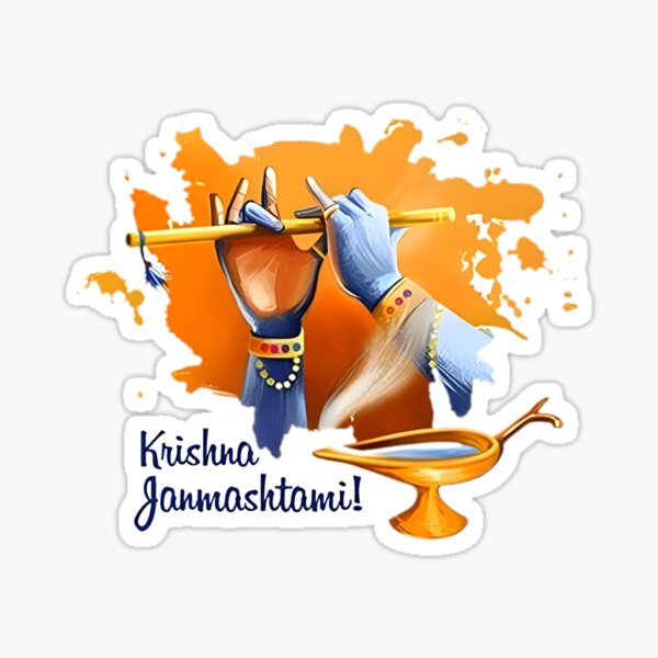 "Krishna Janmashtami Hindu Fest" Sticker for Sale by SorenKonig | Redbubble