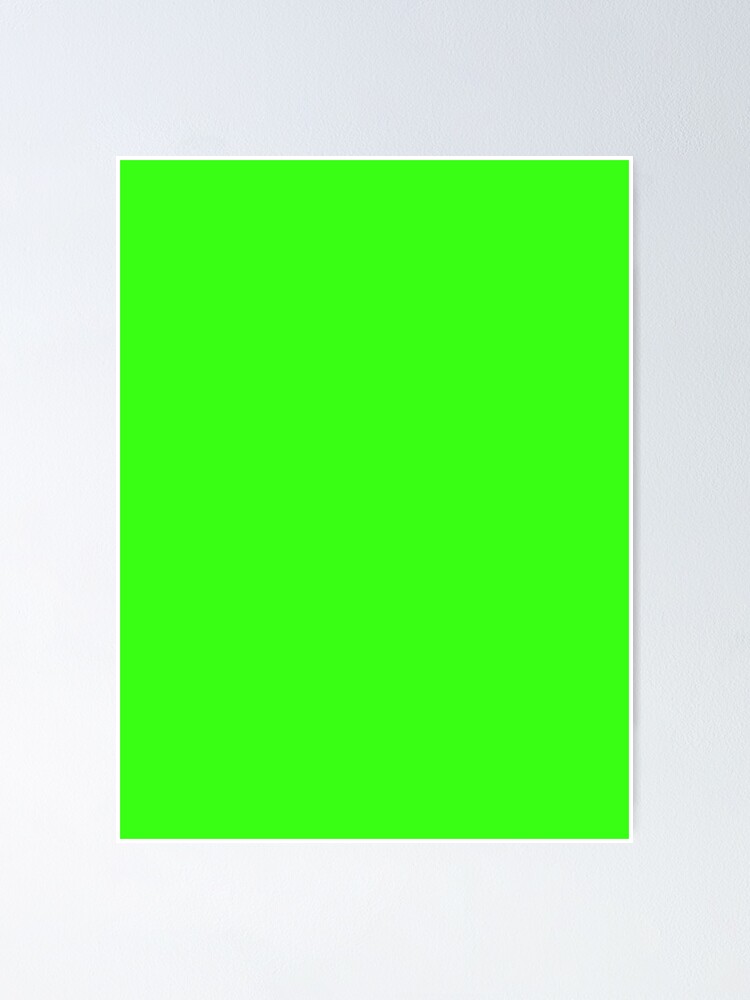 "Neon Green" Poster for Sale by SolidColors | Redbubble