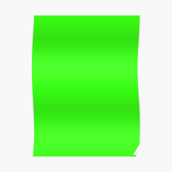 "Neon Green" Poster for Sale by SolidColors | Redbubble