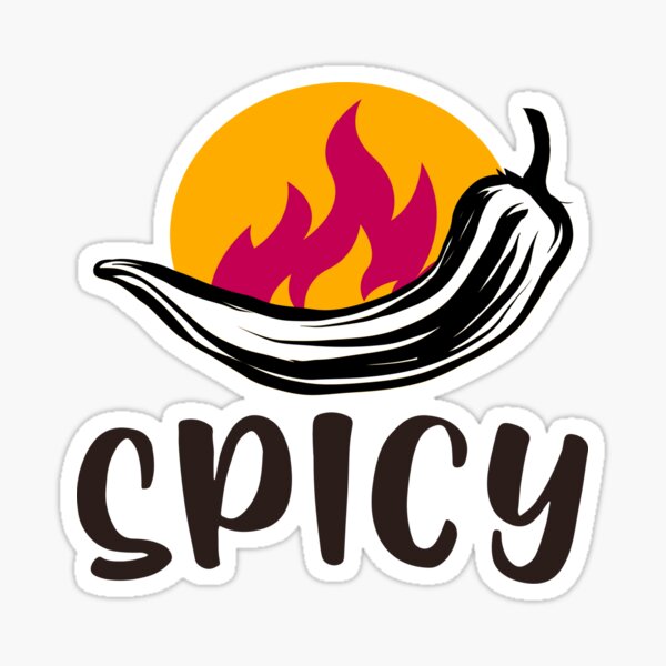 "Spicy" Sticker for Sale by Adfinn | Redbubble