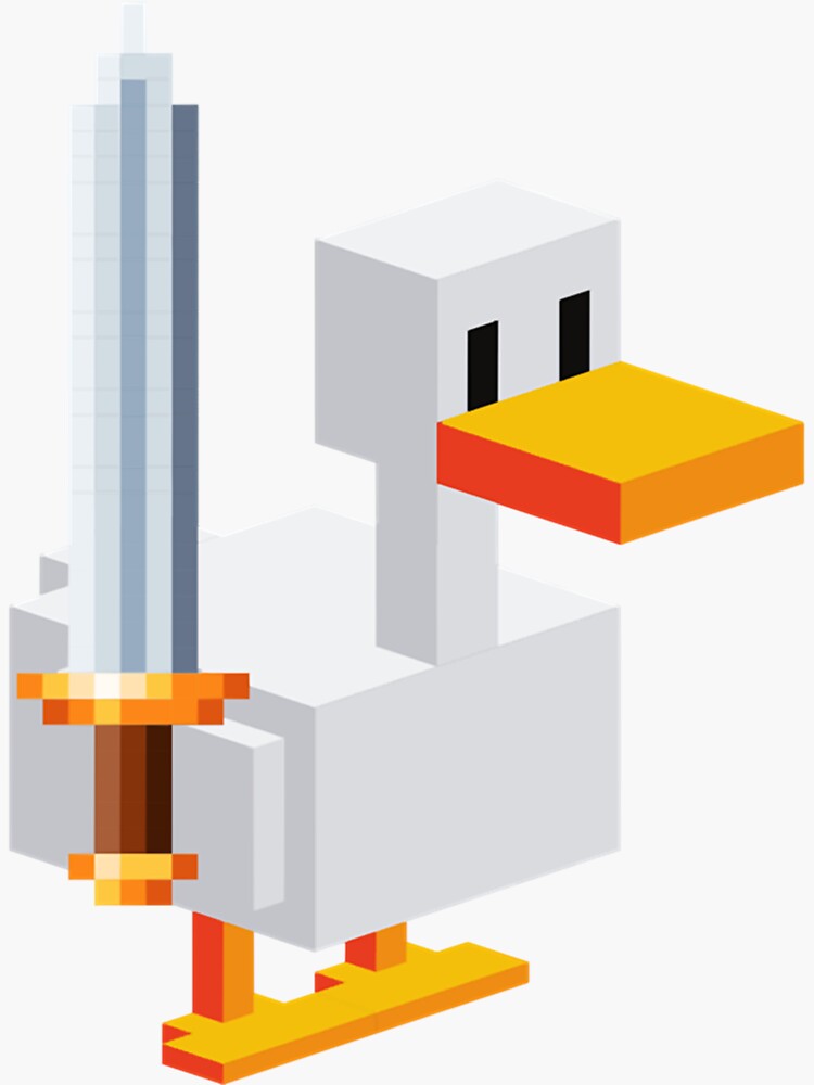 "Duck and a Sword (Version 2) " Sticker for Sale by EllisOtis | Redbubble
