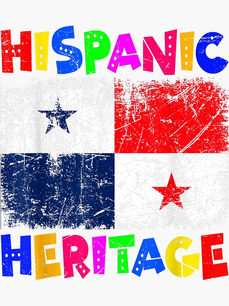"National Hispanic Heritage Month Latino Panama Flag" Sticker for Sale ...