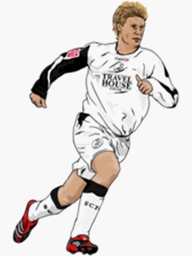 "Alan Tate Swansea city AFC LLLustration" Sticker for Sale by ...