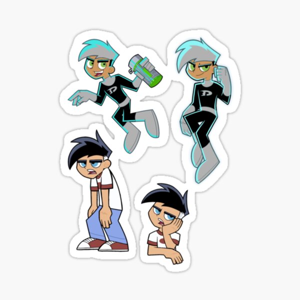 "danny phantom " Sticker for Sale by PoppyBurns88 | Redbubble