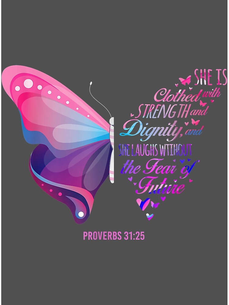 Christian Bible Verse Proverbs 3125 Butterfly Poster For Sale By