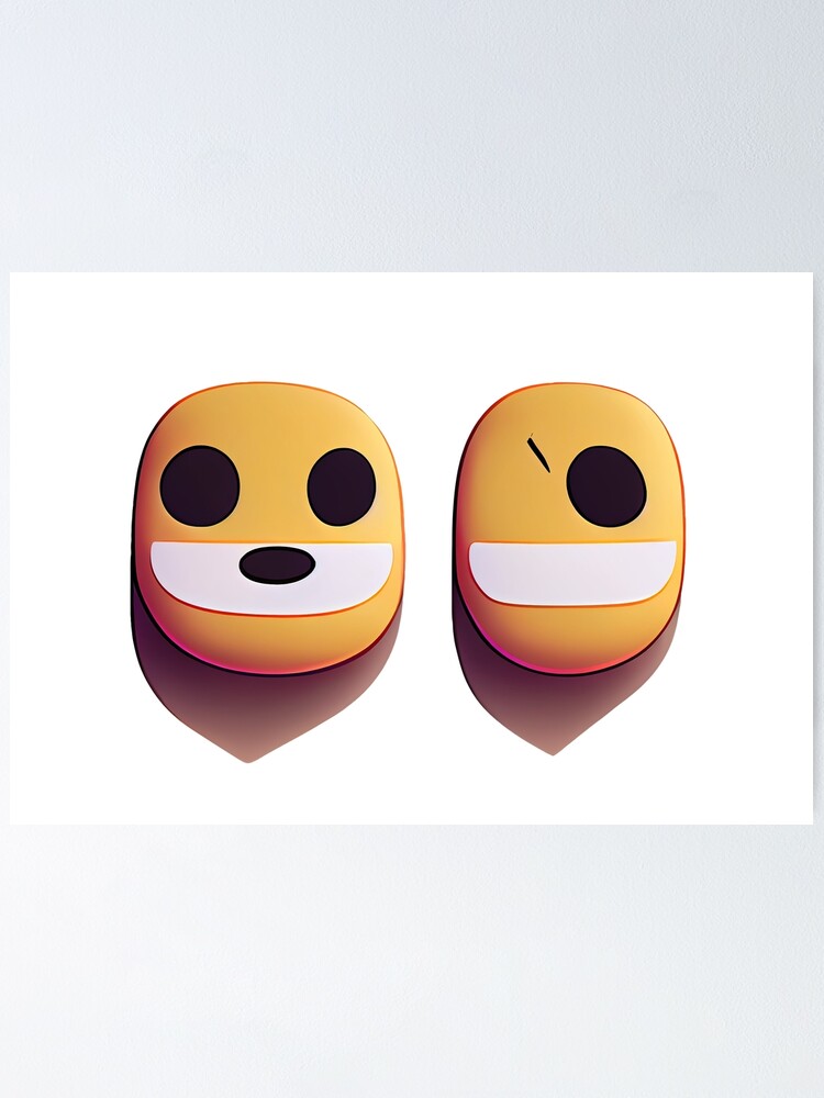 "Imaginary emoji emoticon - Created by Artificial Intelligence" Poster ...