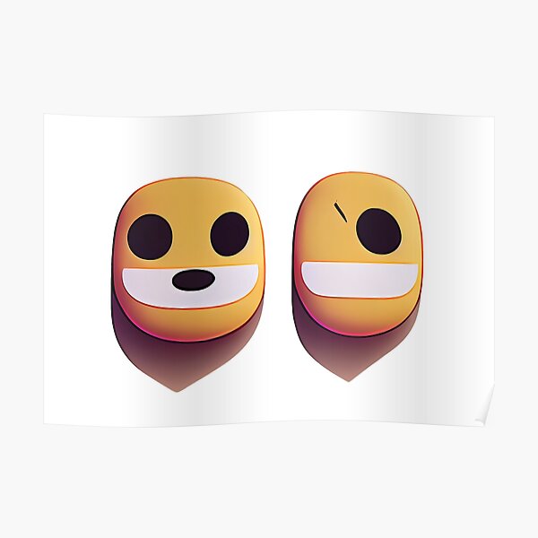 "Imaginary emoji emoticon - Created by Artificial Intelligence" Poster ...