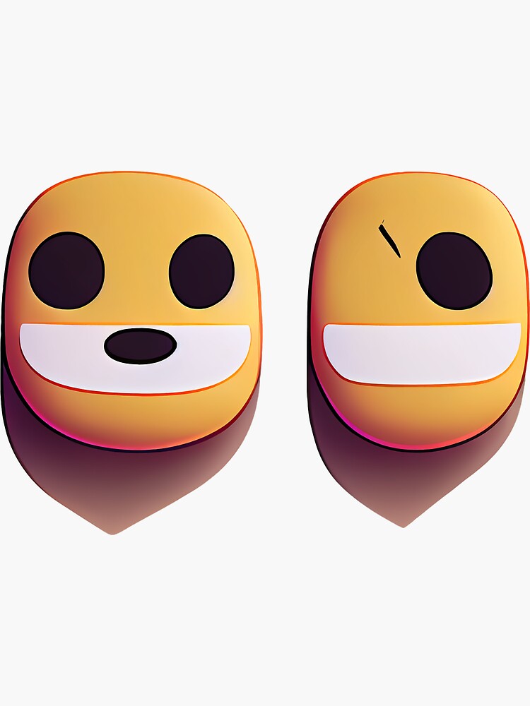 "Imaginary emoji emoticon - Created by Artificial Intelligence" Sticker ...