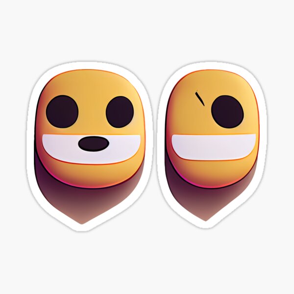 "Imaginary emoji emoticon - Created by Artificial Intelligence" Sticker ...