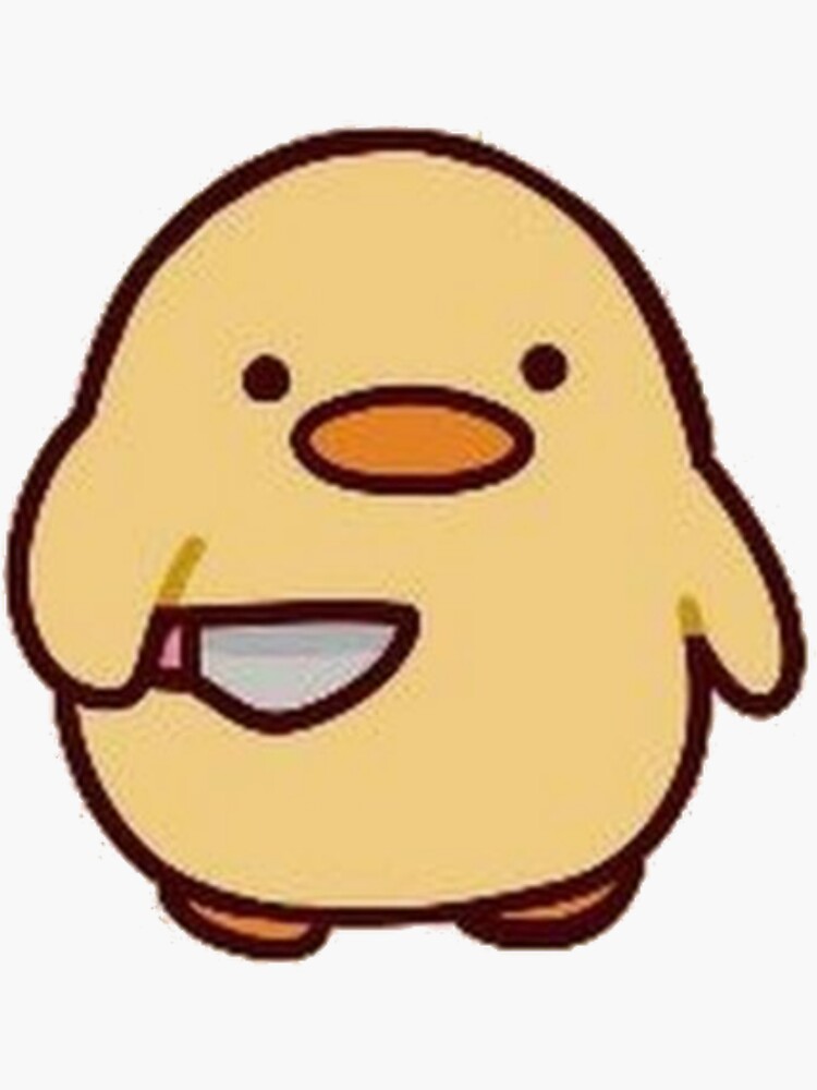 "killer duck" Sticker for Sale by emmaelizabethhh | Redbubble